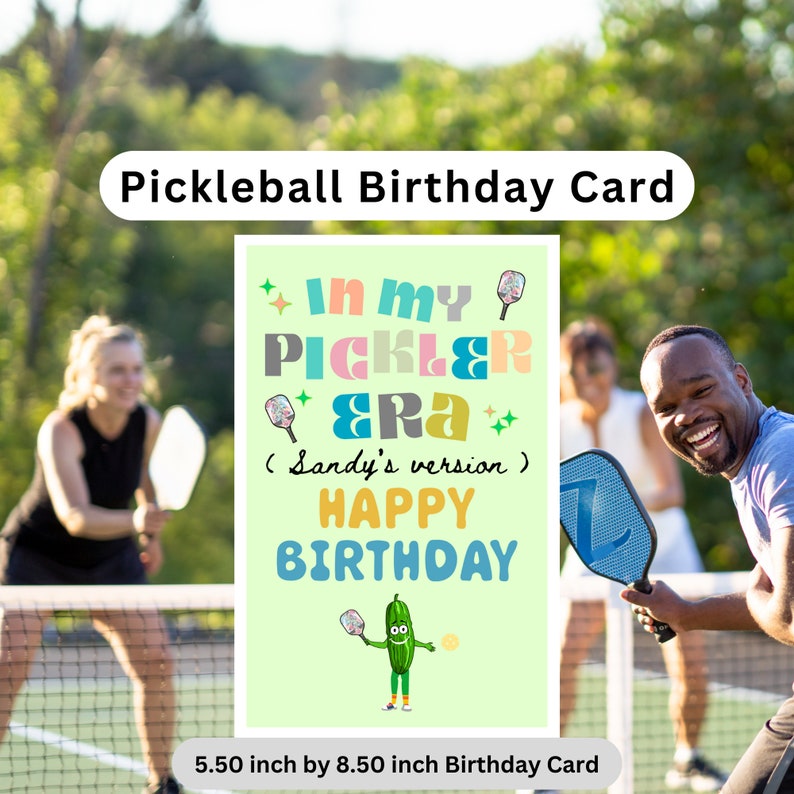 Pickleball Birthday Card Pickleball Gifts for Pickleball Gifts for Her ...