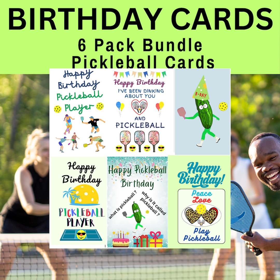 Pickleball Birthday Card Pickleball Gift for Pickleball Player ...