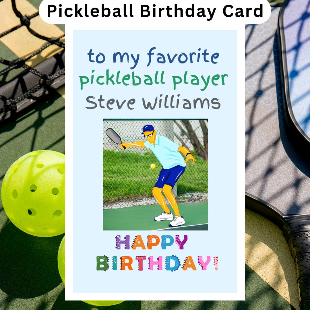 Pickleball Card Personalized Custom Pickleball Gifts for Pickleball ...