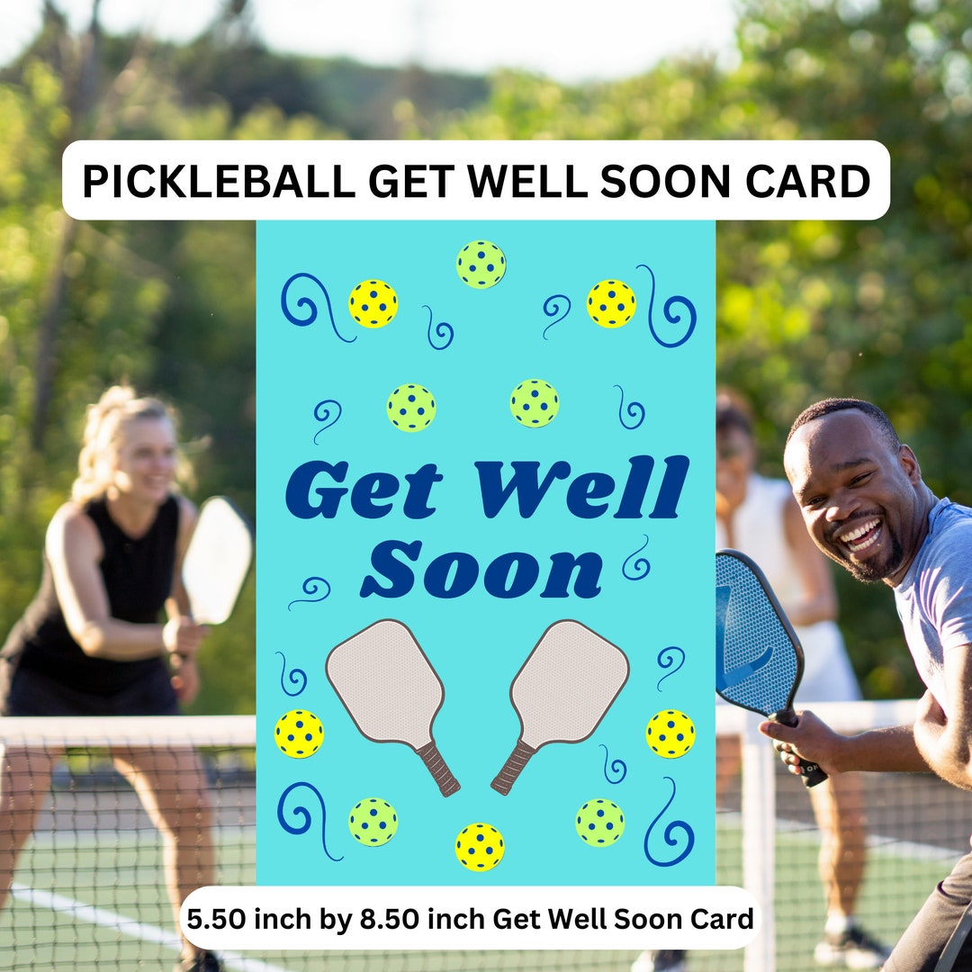 Pickleball Get Well Card Pickleball Gifts for Pickleball Gifts for Her ...