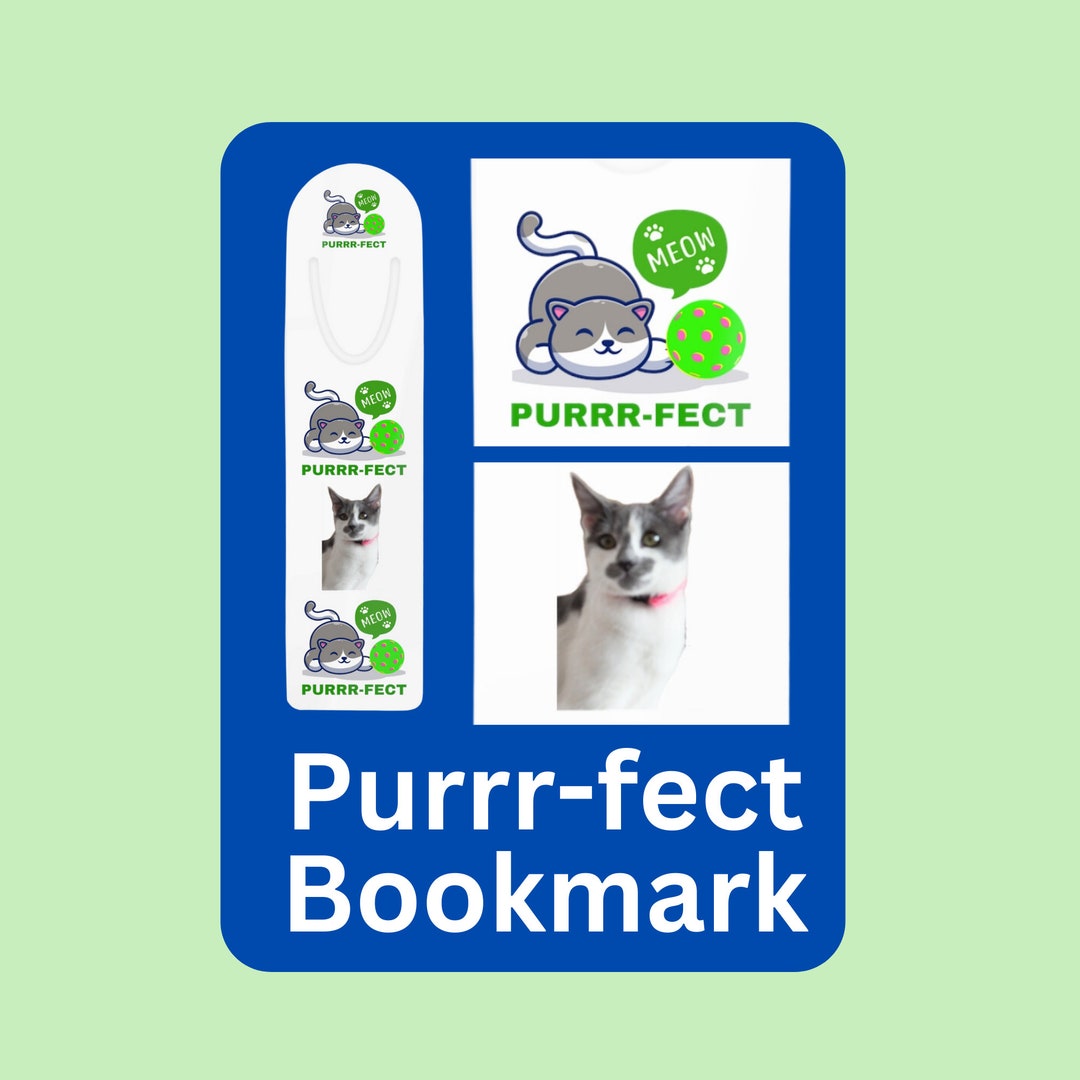Cat Bookmark, Purrr-fect Bookmark, Cat Lovers Gift, Gift for Cat Lovers ...
