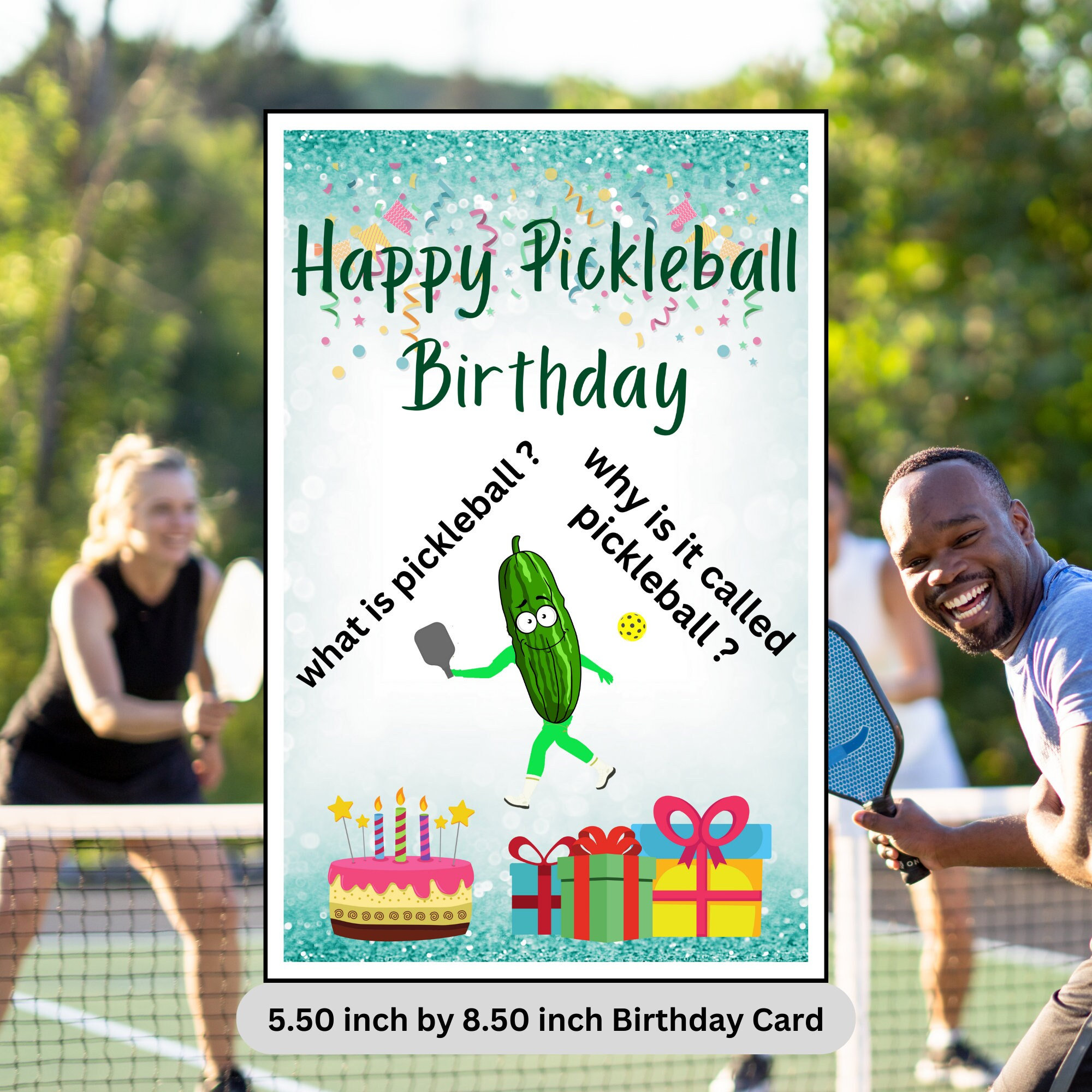 Pickleball Birthday Card Pickleball Gift for Pickleball Player - Etsy
