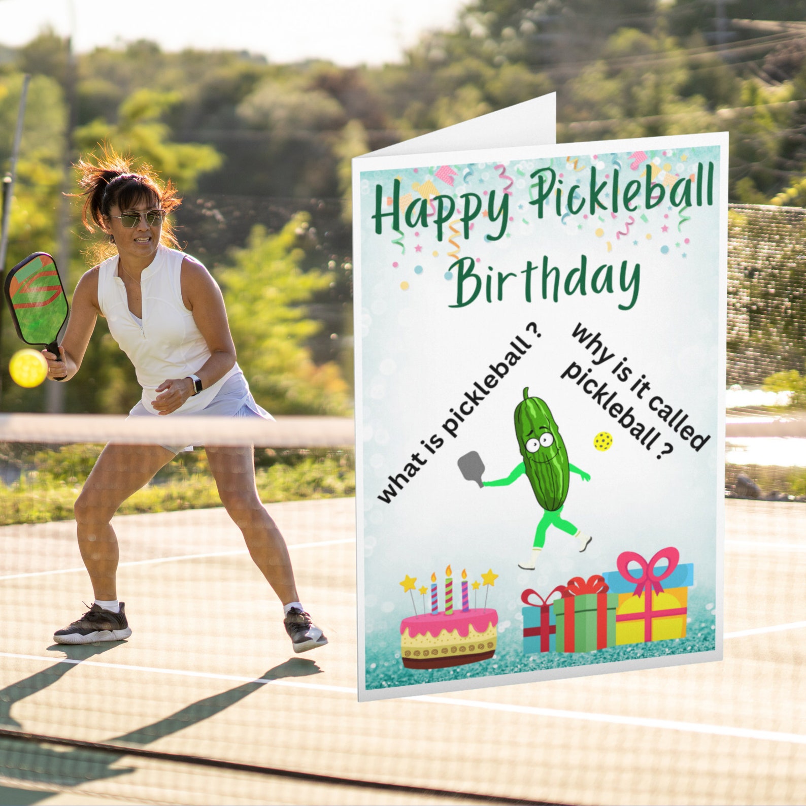 Pickleball Birthday Card Pickleball Gift for Pickleball Player ...