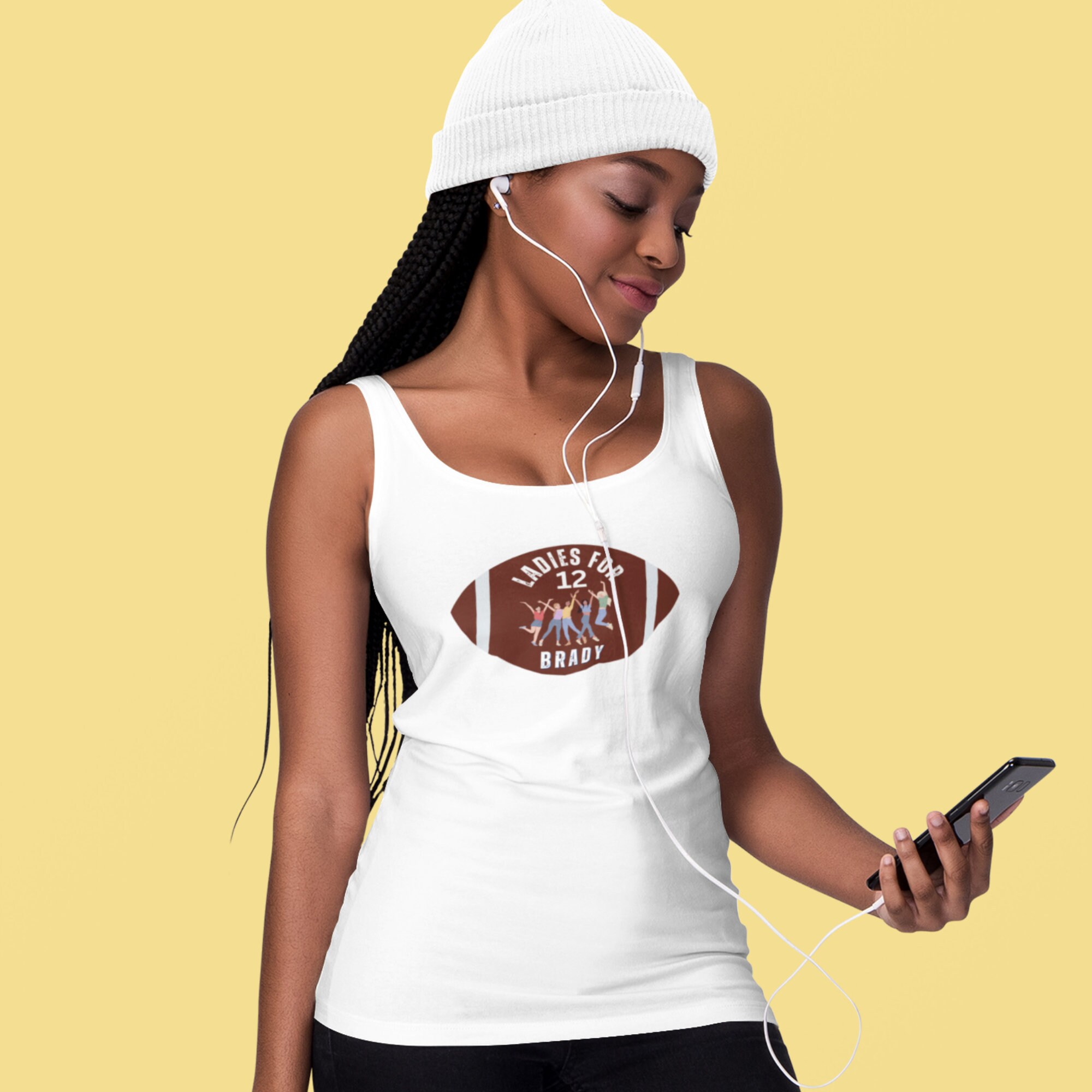 Ladies for Brady Tank Top. Funny Football Gift. Unisex Jersey Tank ...