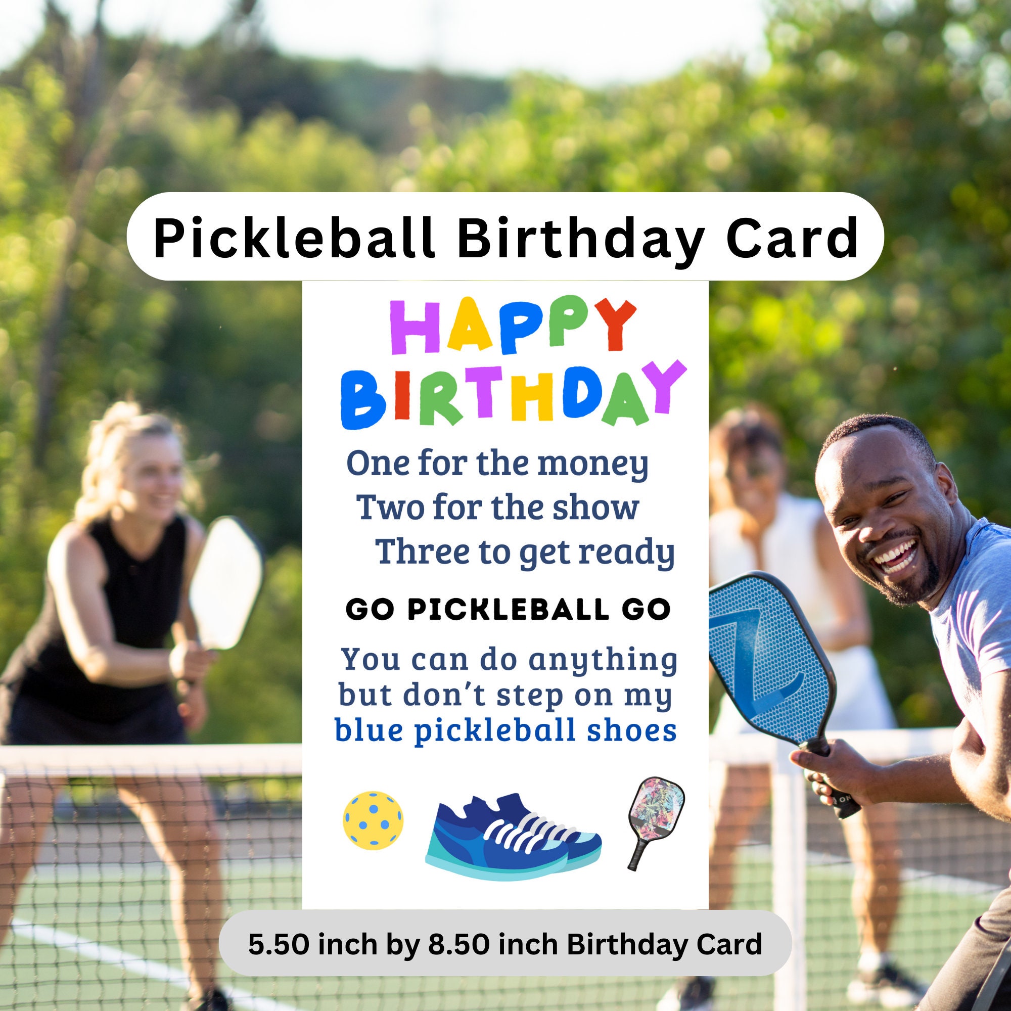 Pickleball Birthday Card Pickleball Gifts for Pickleball Funny ...