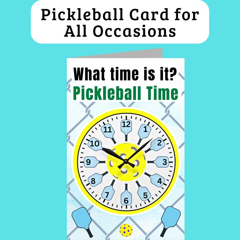 Pickleball Note Card for All Occasions Pickleball Gifts for Pickleball ...