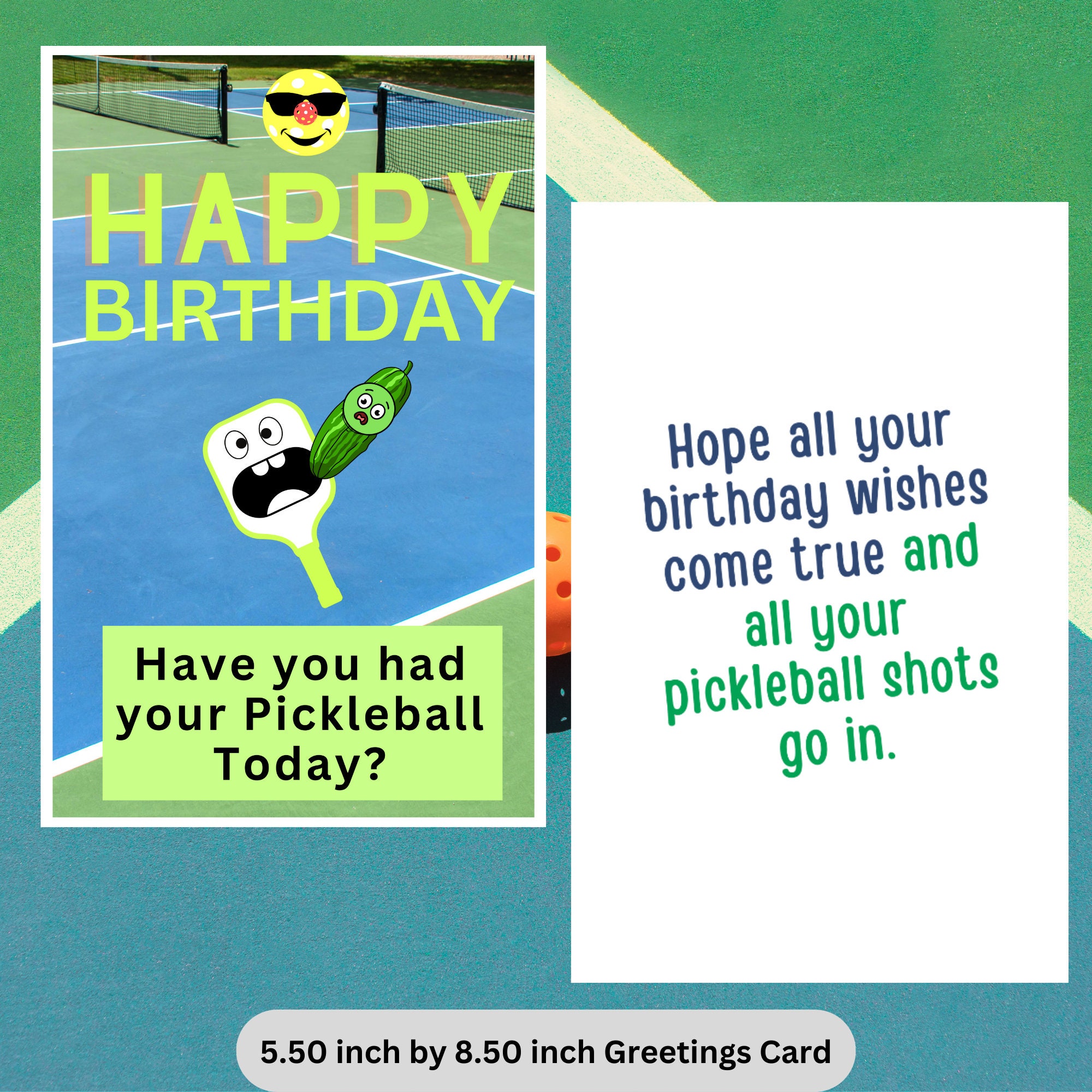 Pickleball Card Pickleball Gift for Pickleball Player Pickleball Gifts ...