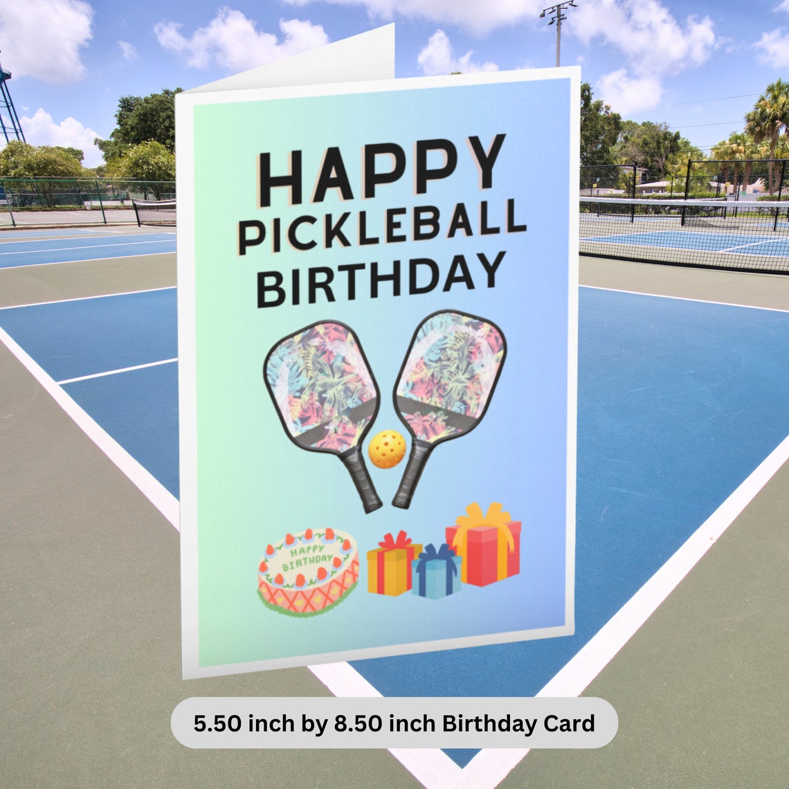 Pickleball Birthday Card for Pickleball Player Gift for Pickleball ...
