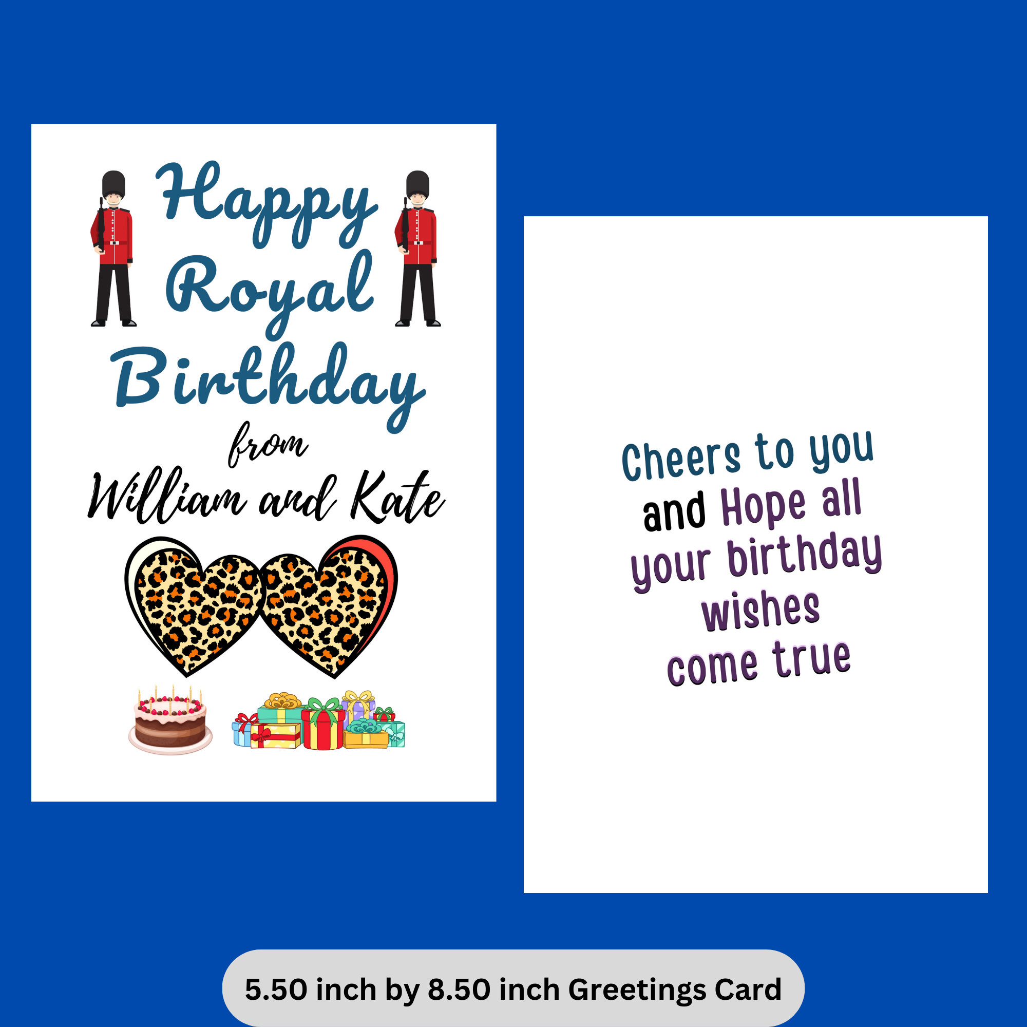 Princess Kate Birthday Card, Prince William Birthday Card, Princess ...