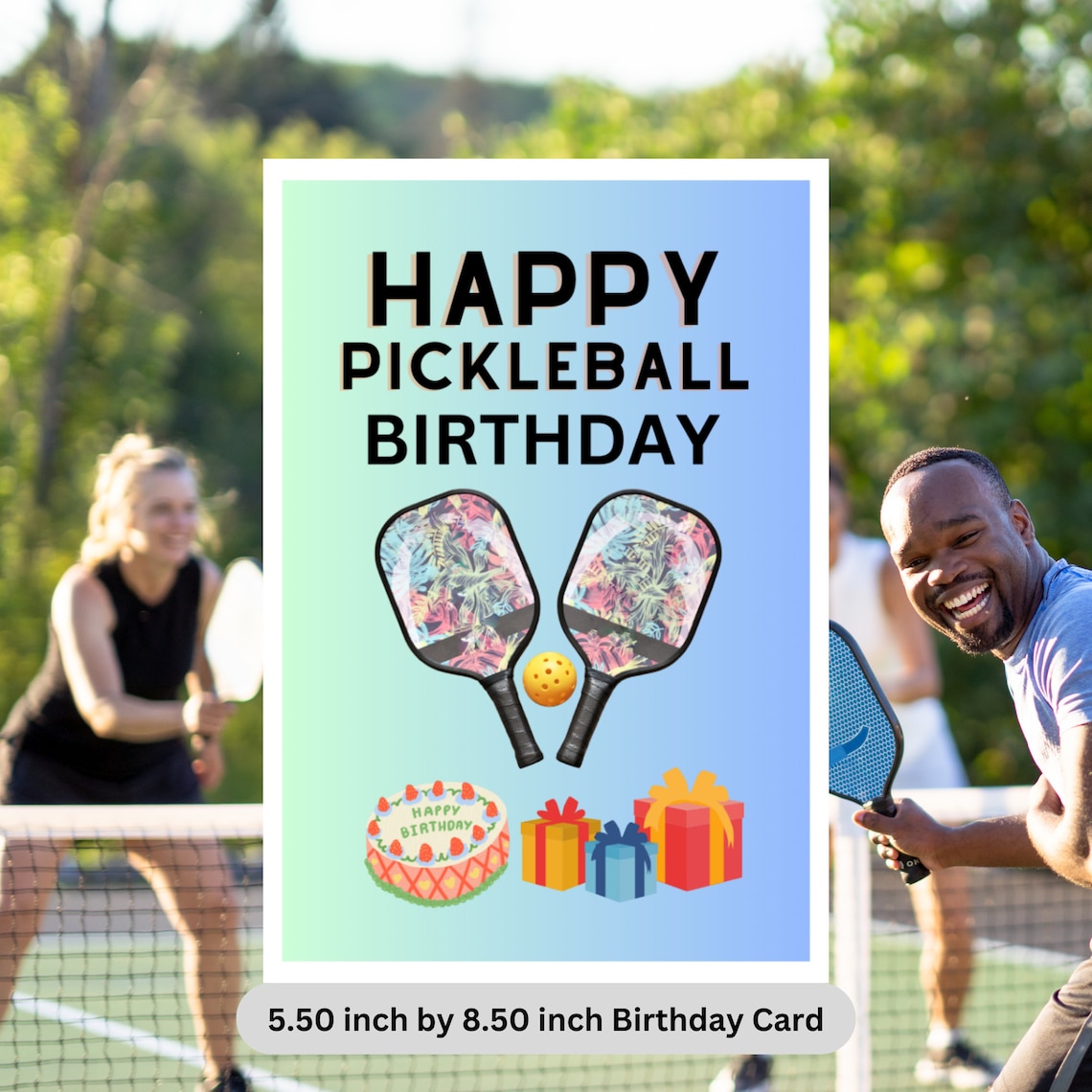 Pickleball Birthday Card for Pickleball Player Gift for Pickleball ...