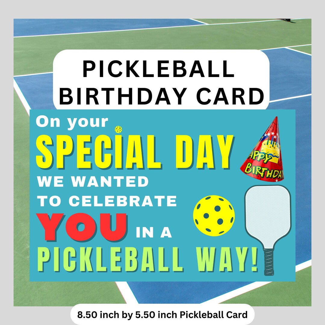 Pickleball Card Pickleball Gift for Pickleball Player Pickleball Gifts ...