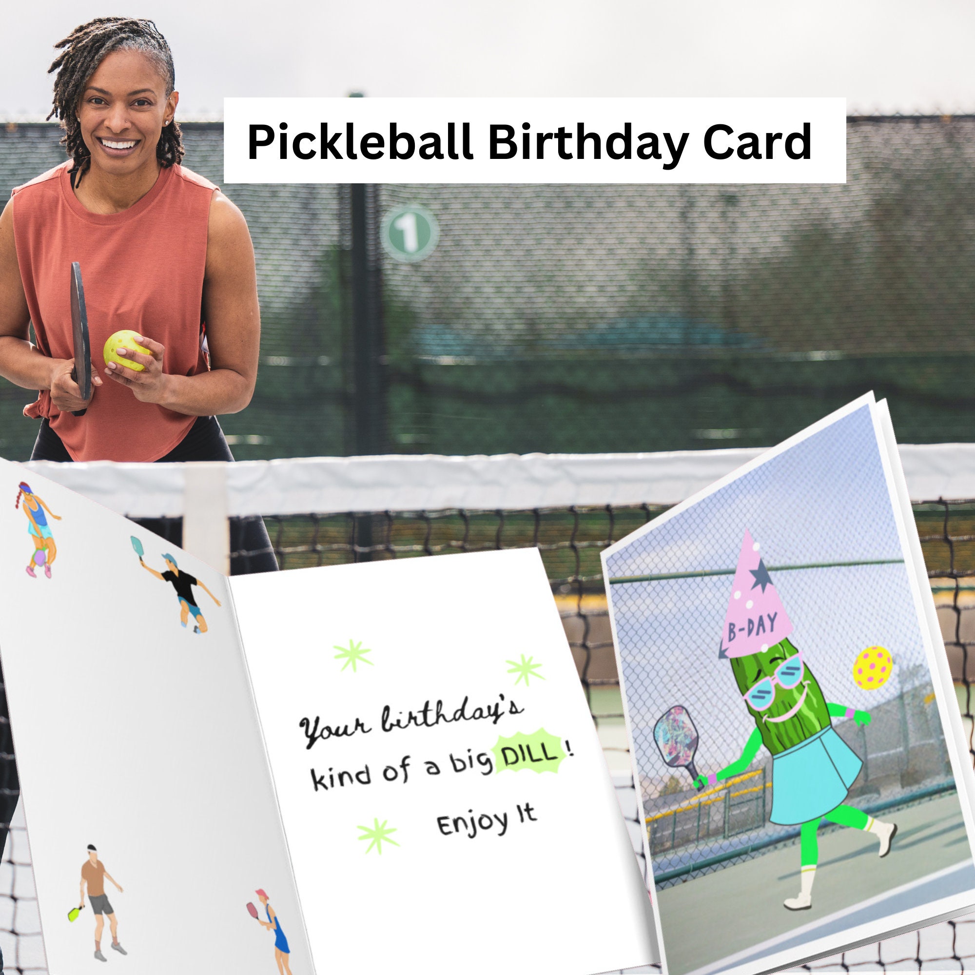 Funny Pickleball Birthday Card Pickleball Card Pickleball Gifts for ...