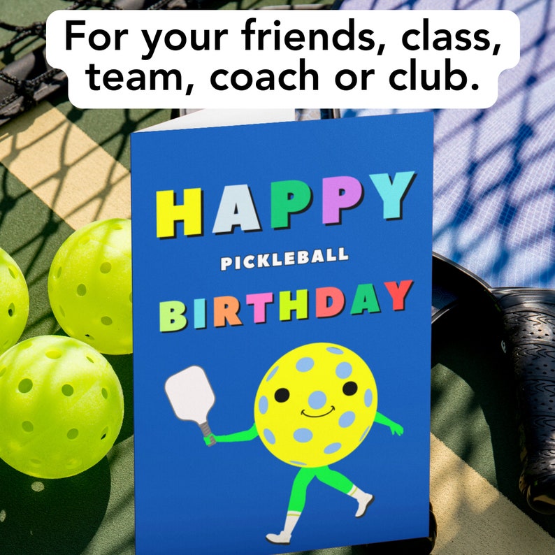 Funny Pickleball Birthday Card Pickleball Card Pickleball Gifts for ...