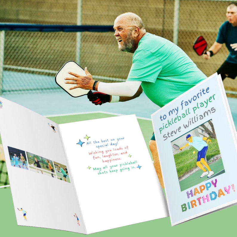 Pickleball Card Personalized Custom Pickleball Gifts for Pickleball ...