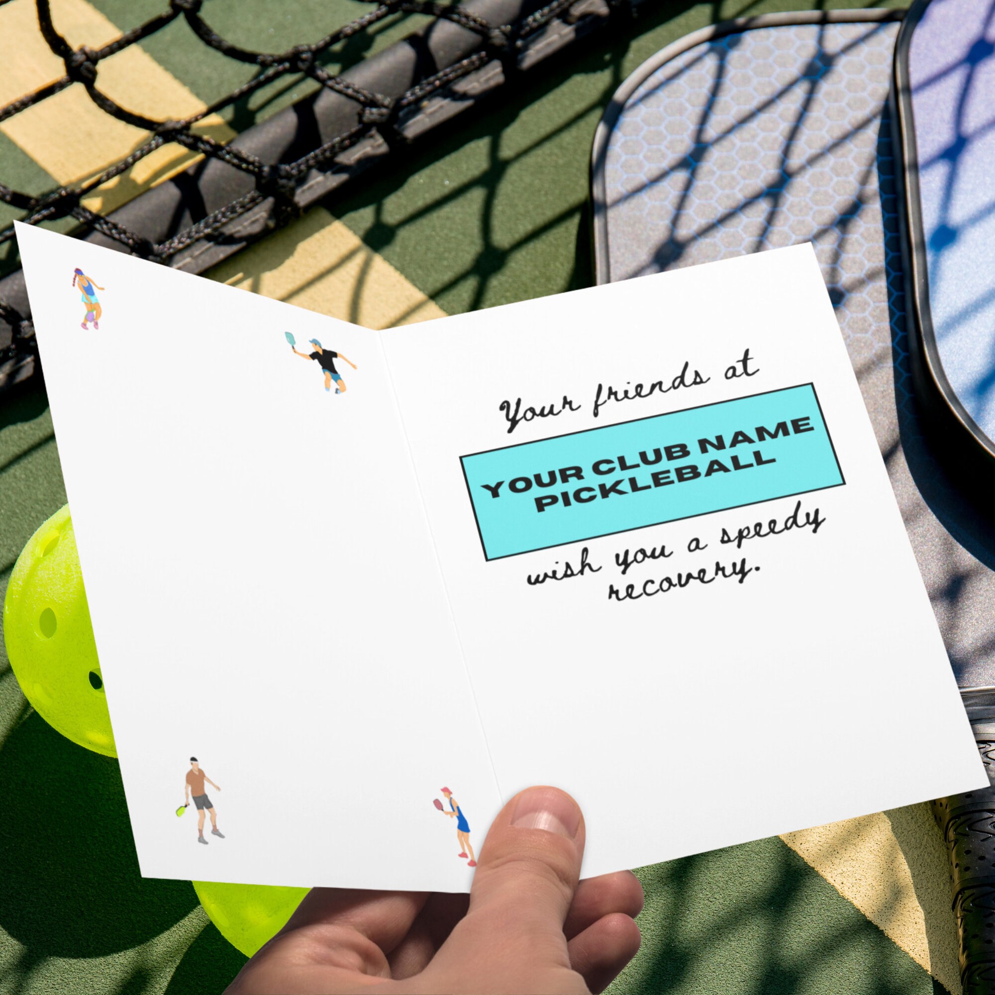 Pickleball Get Well Card Pickleball Gifts for Pickleball Gifts for Her ...