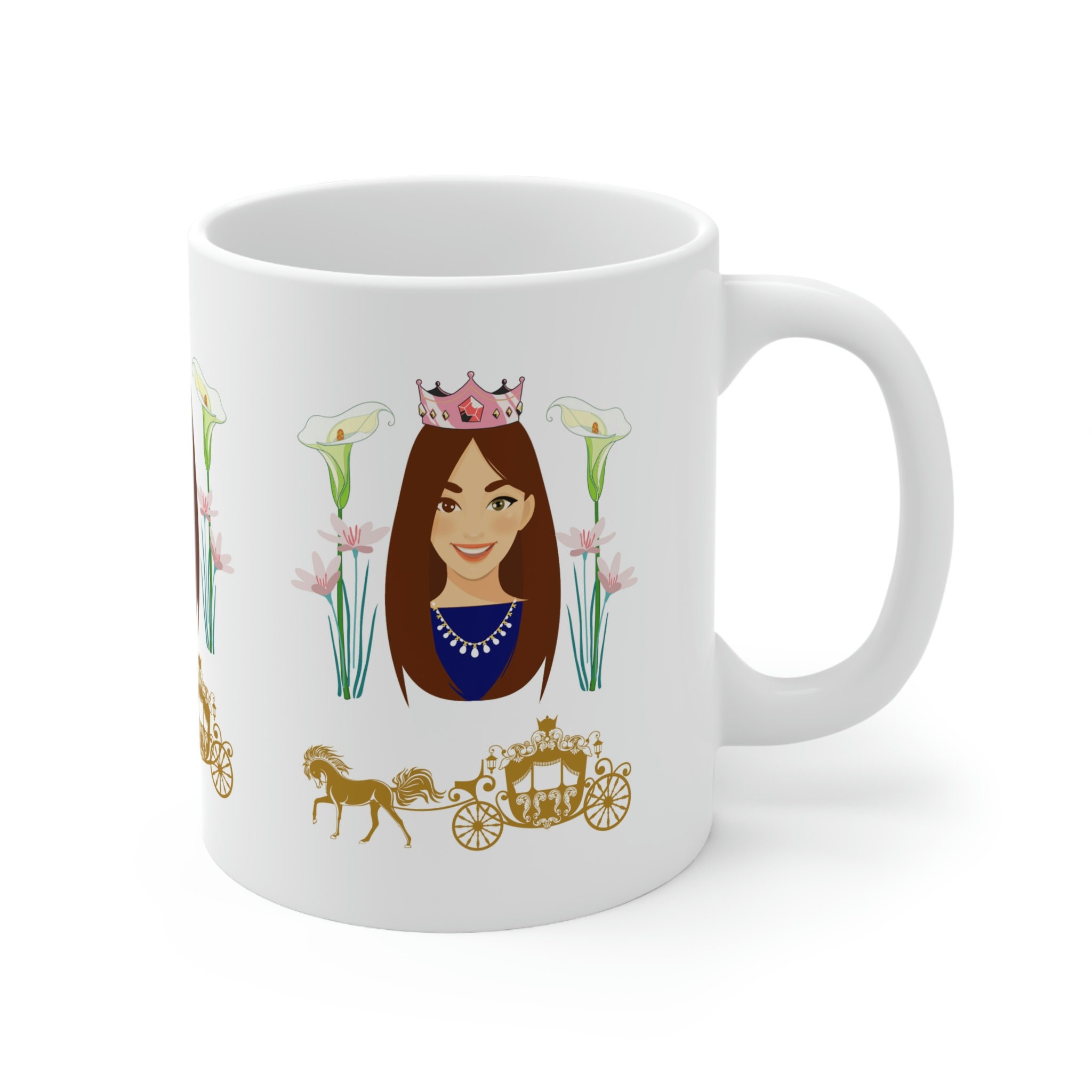 Princess Mug Happy Smiling Princess Princess Gift Gift for - Etsy