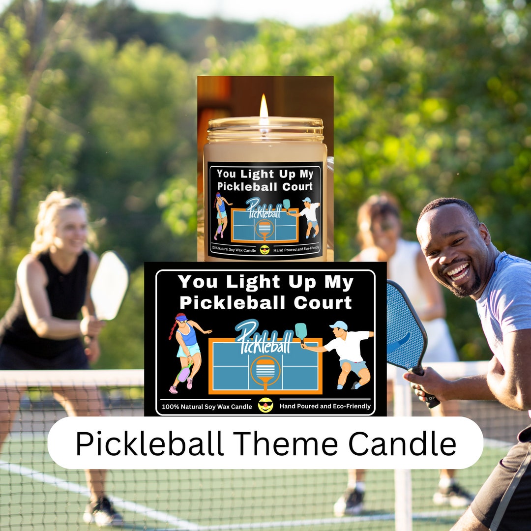 Pickleball Candle, Pickleball Lover Gift, Cute Pickleball Gift, Gift ...