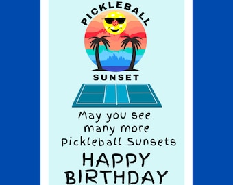 Funny Pickleball Birthday Card for Pickleball Player Cute Pickleball ...
