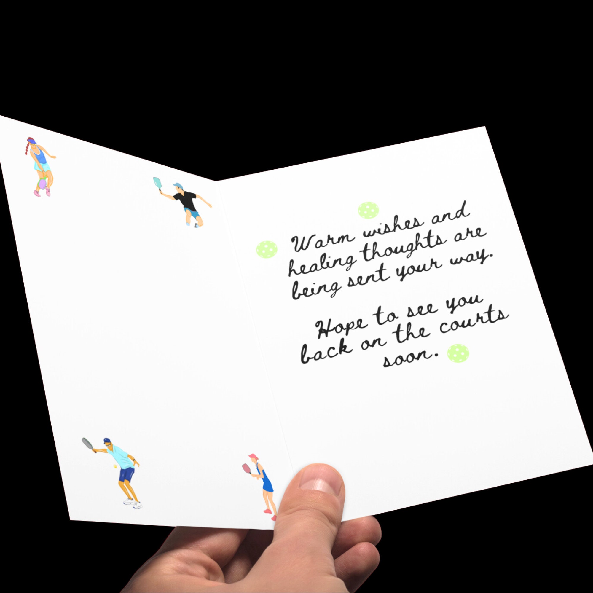 Pickleball Get Well Card Pickleball Gifts for Pickleball Get Well Soon ...