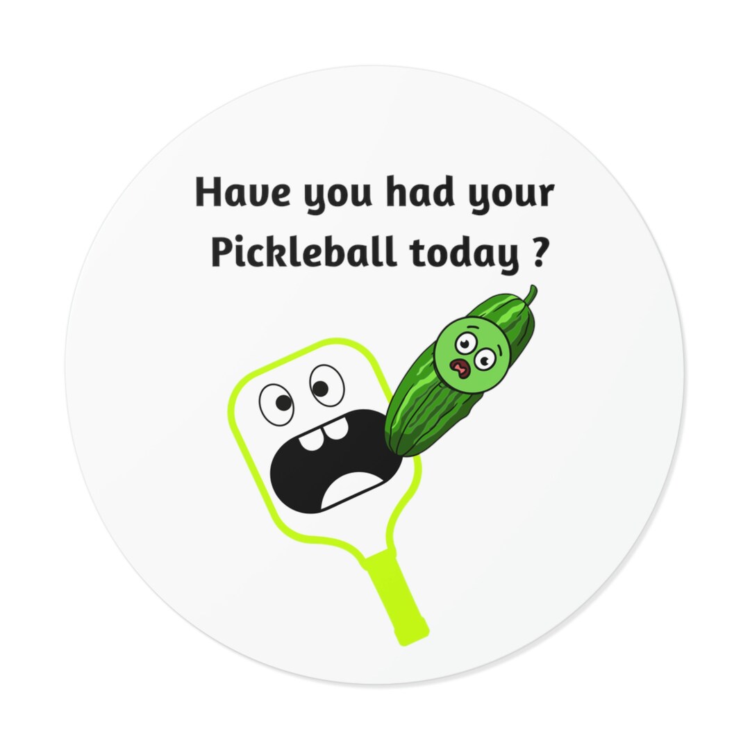 Pickleball Laptop Stickers. Pickleball Gifts. Funny Pickleball Sticker ...