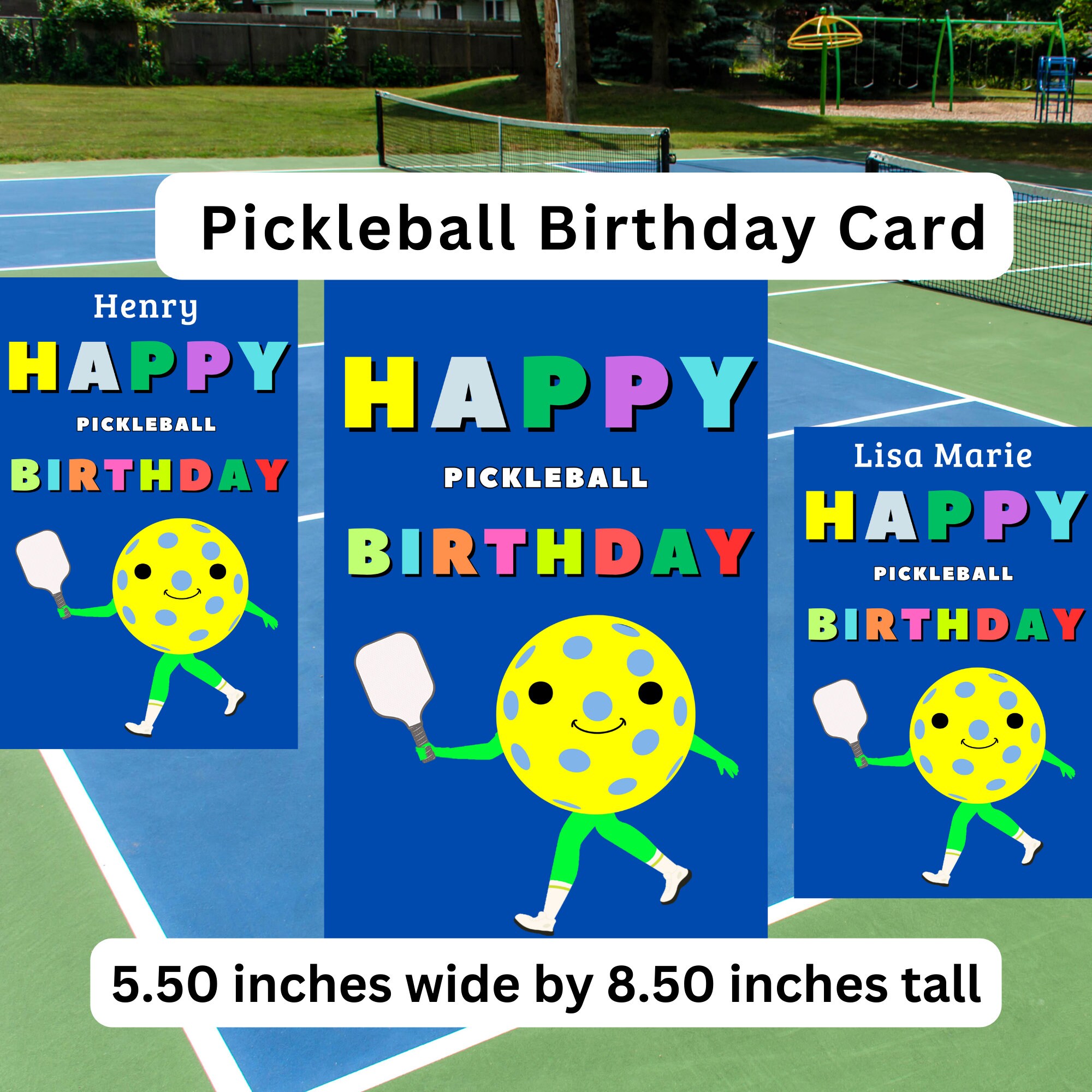 Funny Pickleball Birthday Card Pickleball Card Pickleball Gifts for ...