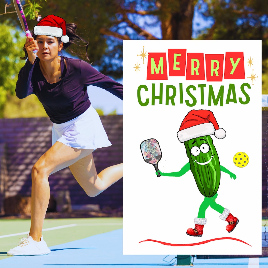 Pickleball Christmas Card Pickleball Card Funny Pickleball Gifts for ...