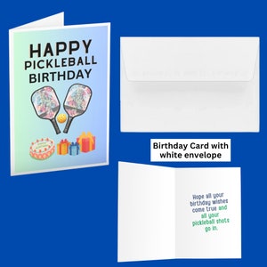 Pickleball Birthday Card for Pickleball Player Gift for Pickleball ...