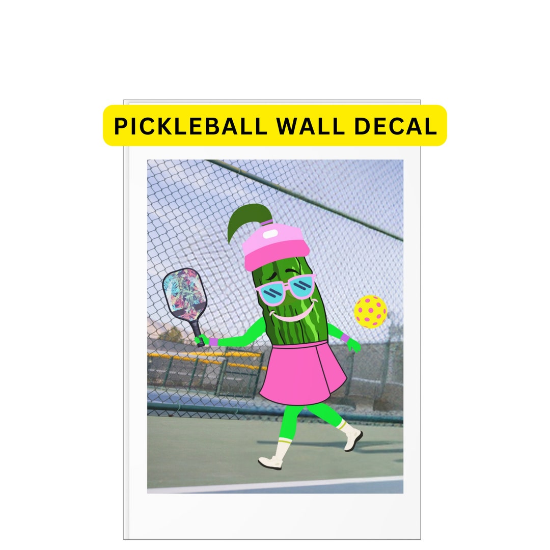 Funny Pickleball Wall Decals Pickleball Gifts for Pickleball Gifts for ...