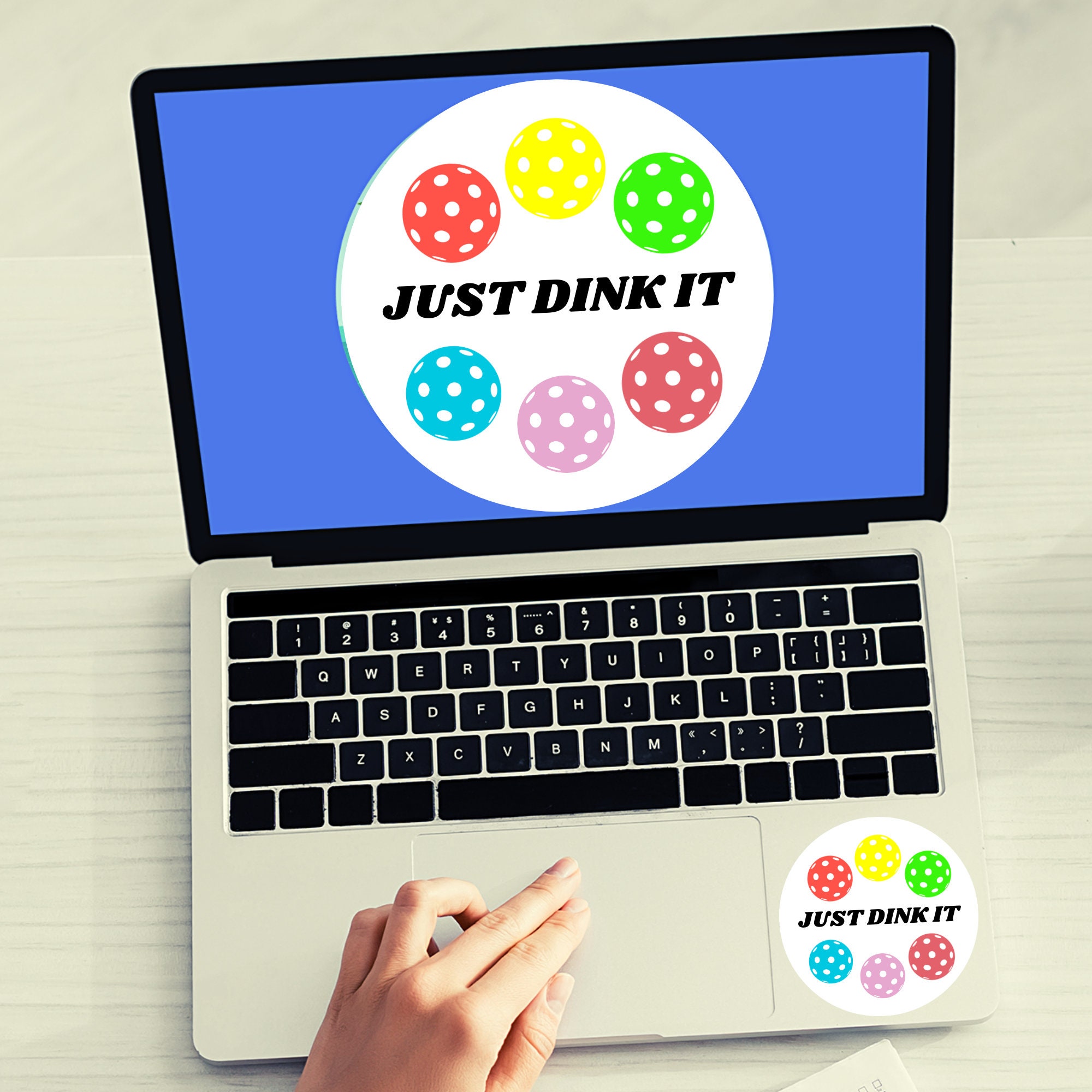 Pickleball Stickers | Pickleball Laptop Stickers| Indoor Only| Round 2. ...