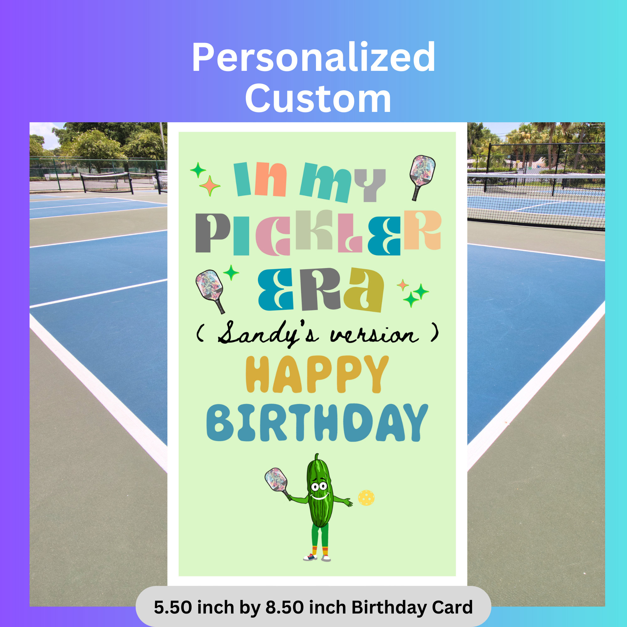 Pickleball Birthday Card Pickleball Gifts for Pickleball Gifts for Her ...