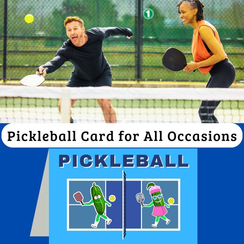 Pickleball Card Pickleball Gifts for Pickleball Player Funny Pickleball ...