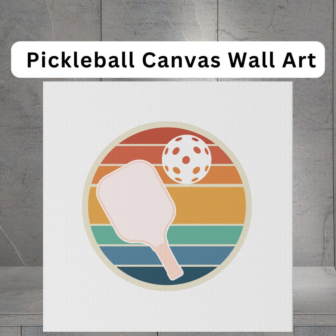 Pickleball Wall Art Matte Canvas 0.75", Wall Decor Gifts for Him Gifts ...