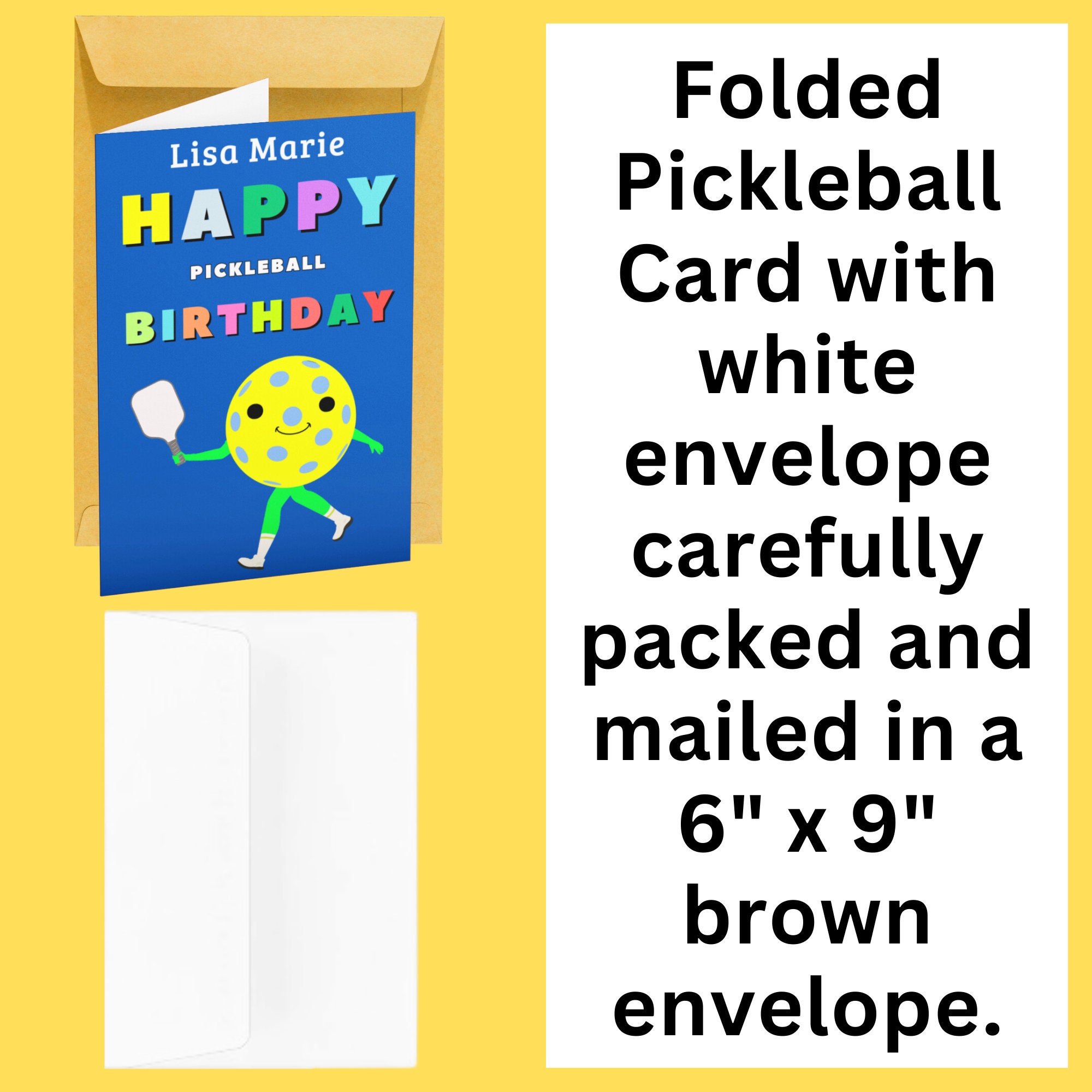 Funny Pickleball Birthday Card Pickleball Card Pickleball Gifts for ...