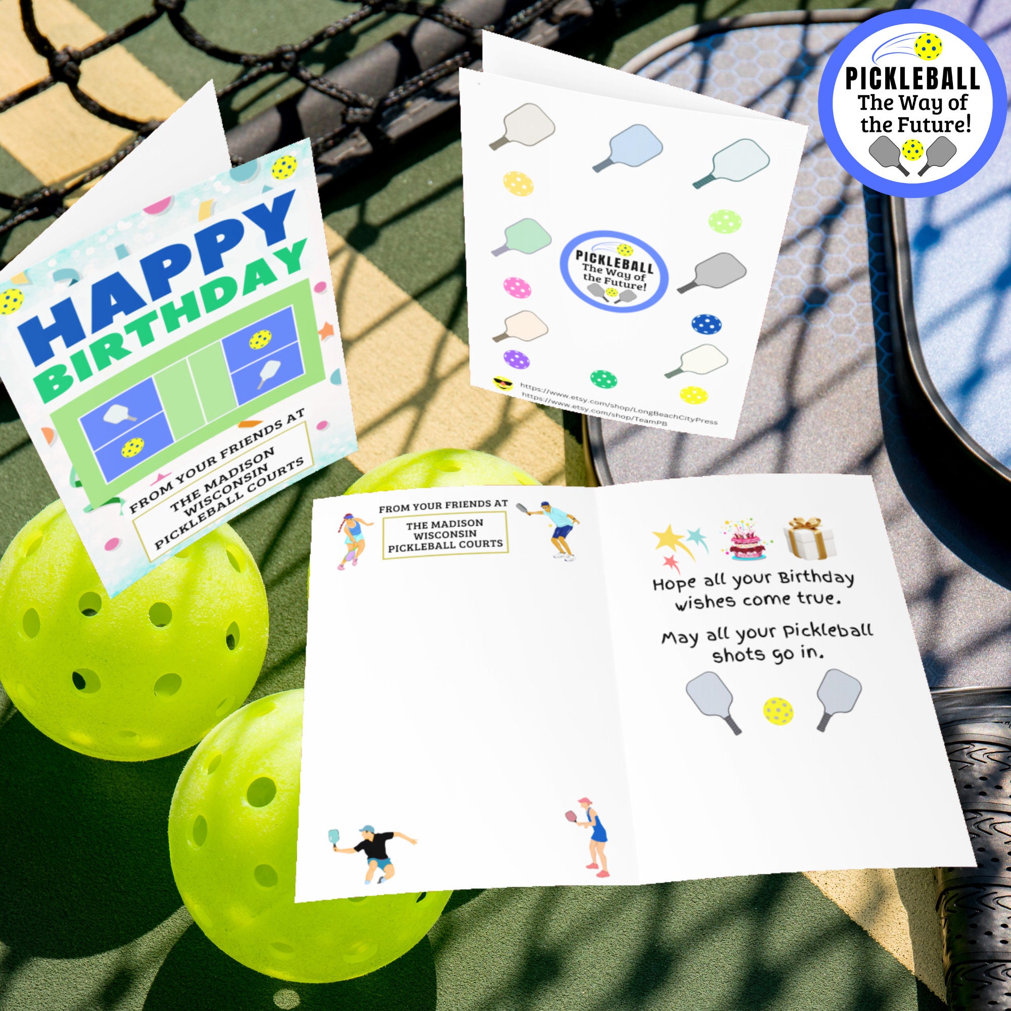 Pickleball Birthday Card Pickleball Gifts for Pickleball Gifts for Her ...