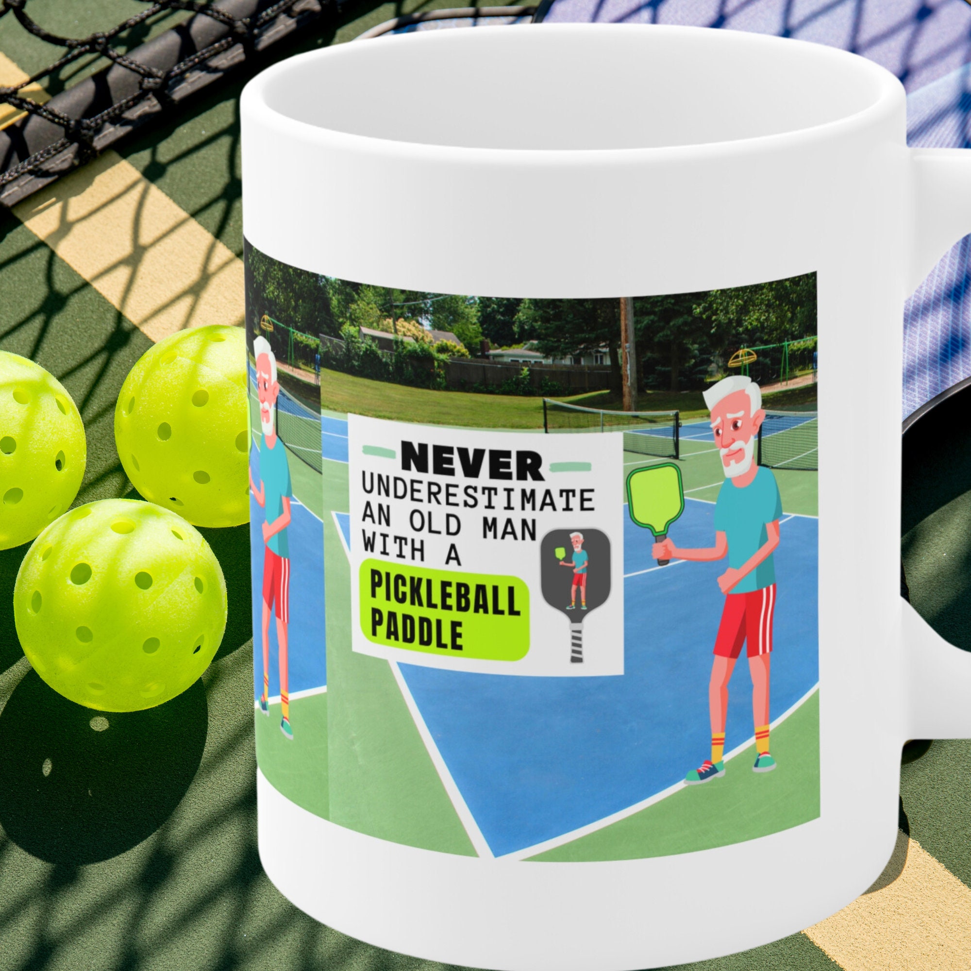 Pickleball Mug, Funny Pickleball Mug. Ceramic Mug 11oz. Pickleball Mug ...