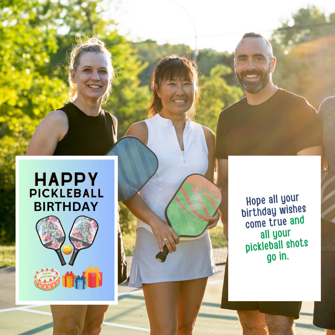Pickleball Birthday Card for Pickleball Player Gift for Pickleball ...