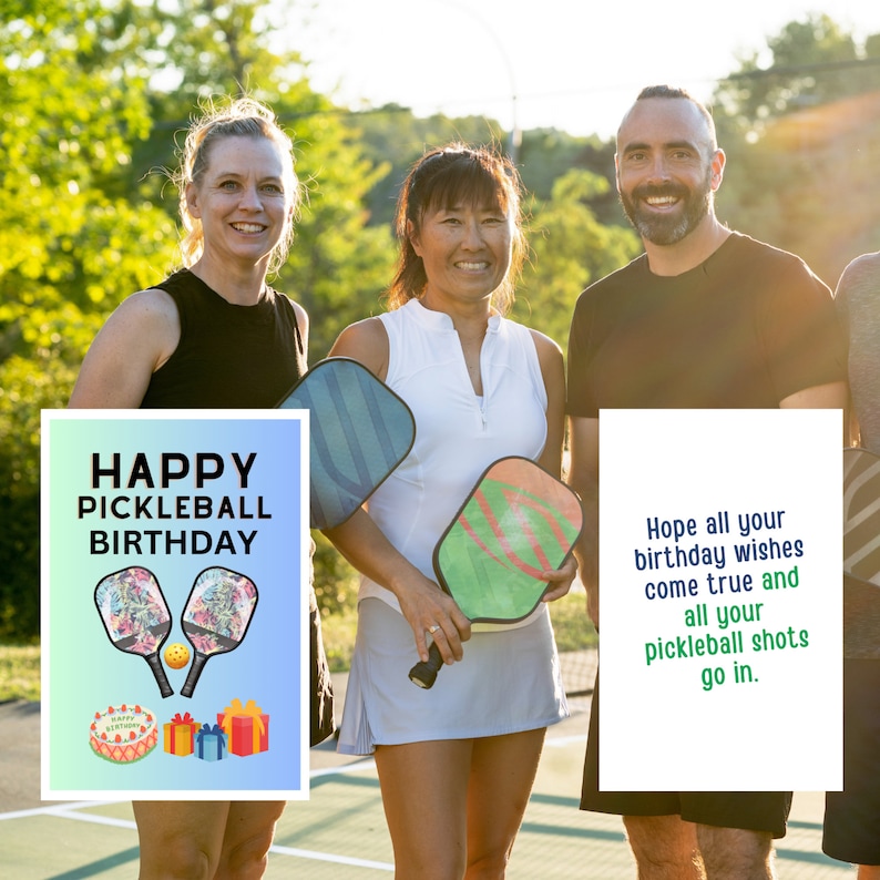 Pickleball Birthday Card for Pickleball Player Gift for Pickleball ...