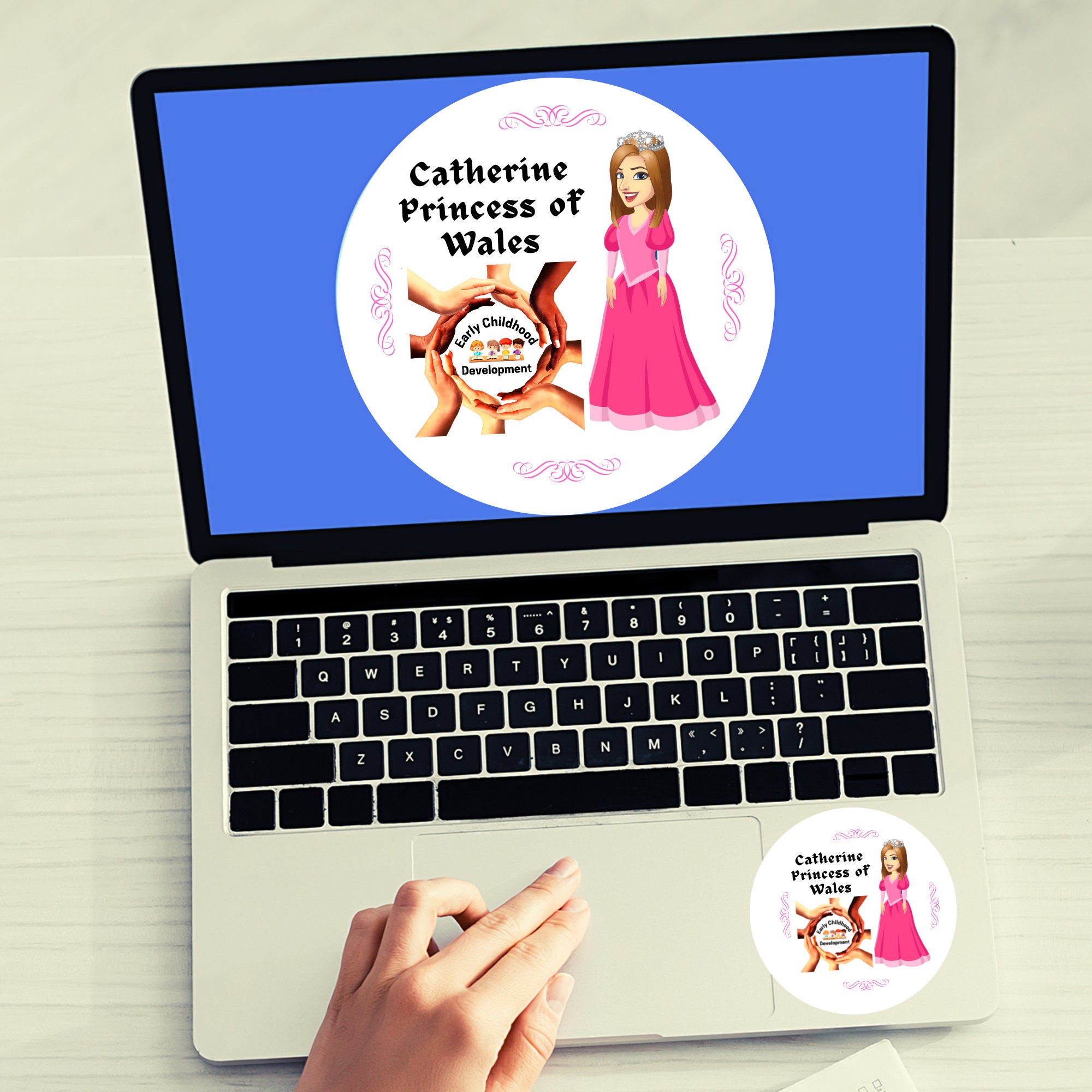 Princess Kate Stickers | Early Childhood | Sticker Sheet 12 Round White ...