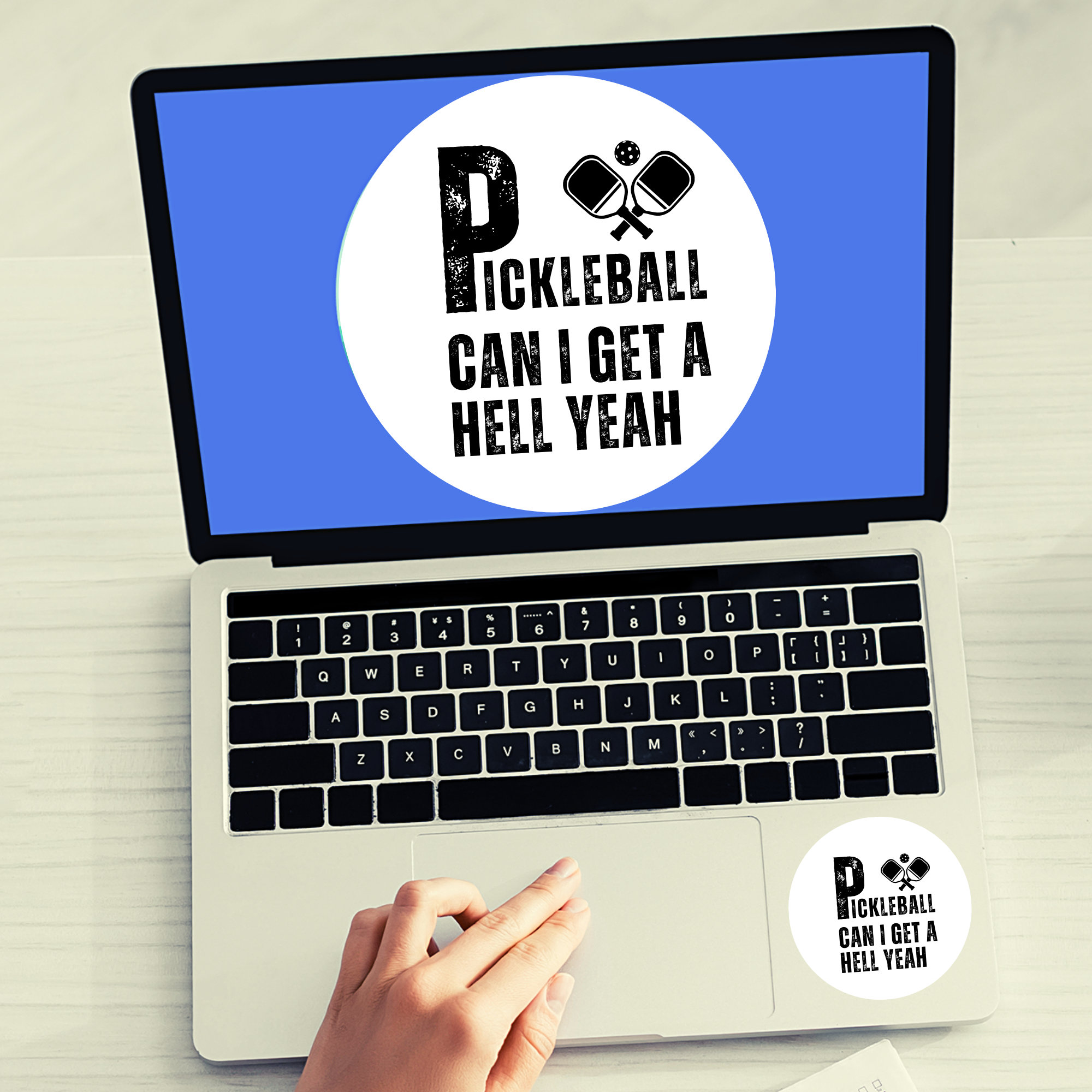 Pickleball Stickers Pickleball Laptop Stickers Indoor Only Round 2.5 ...