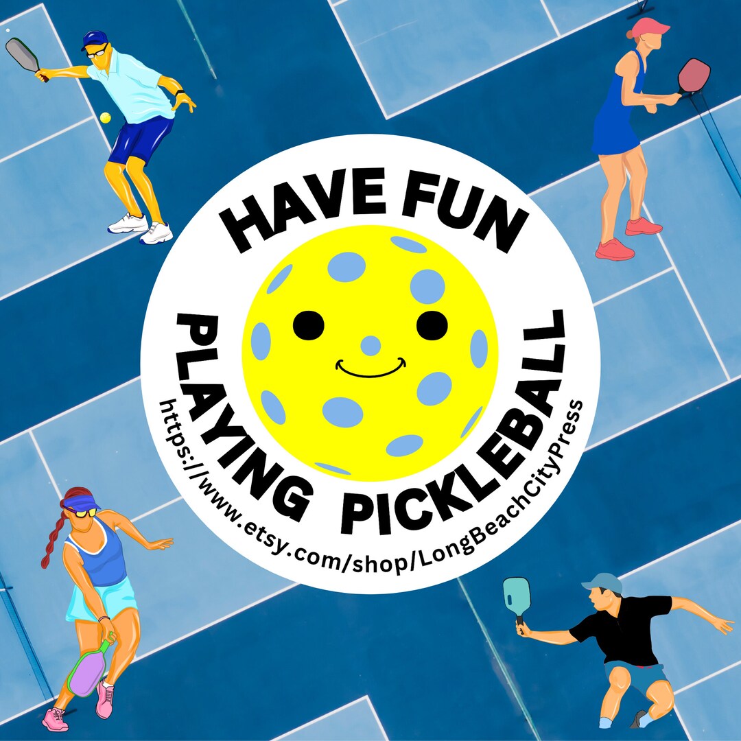 Pickleball Stickers Pickleball Laptop Phone Stickers Sticker Sheet for ...