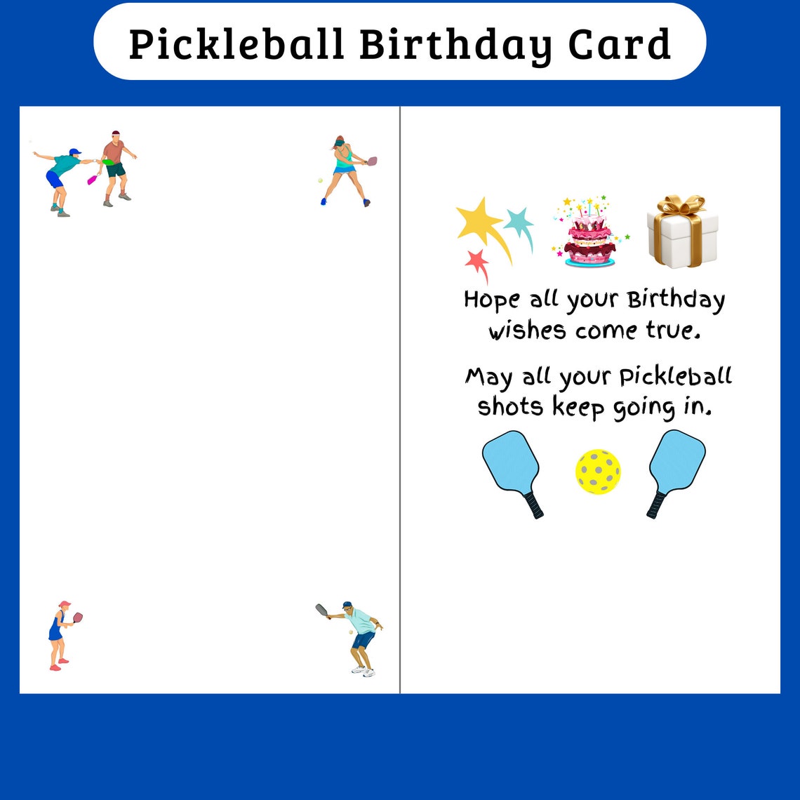 Pickleball Birthday Card Pickleball Gifts for Pickleball Gifts for Her ...