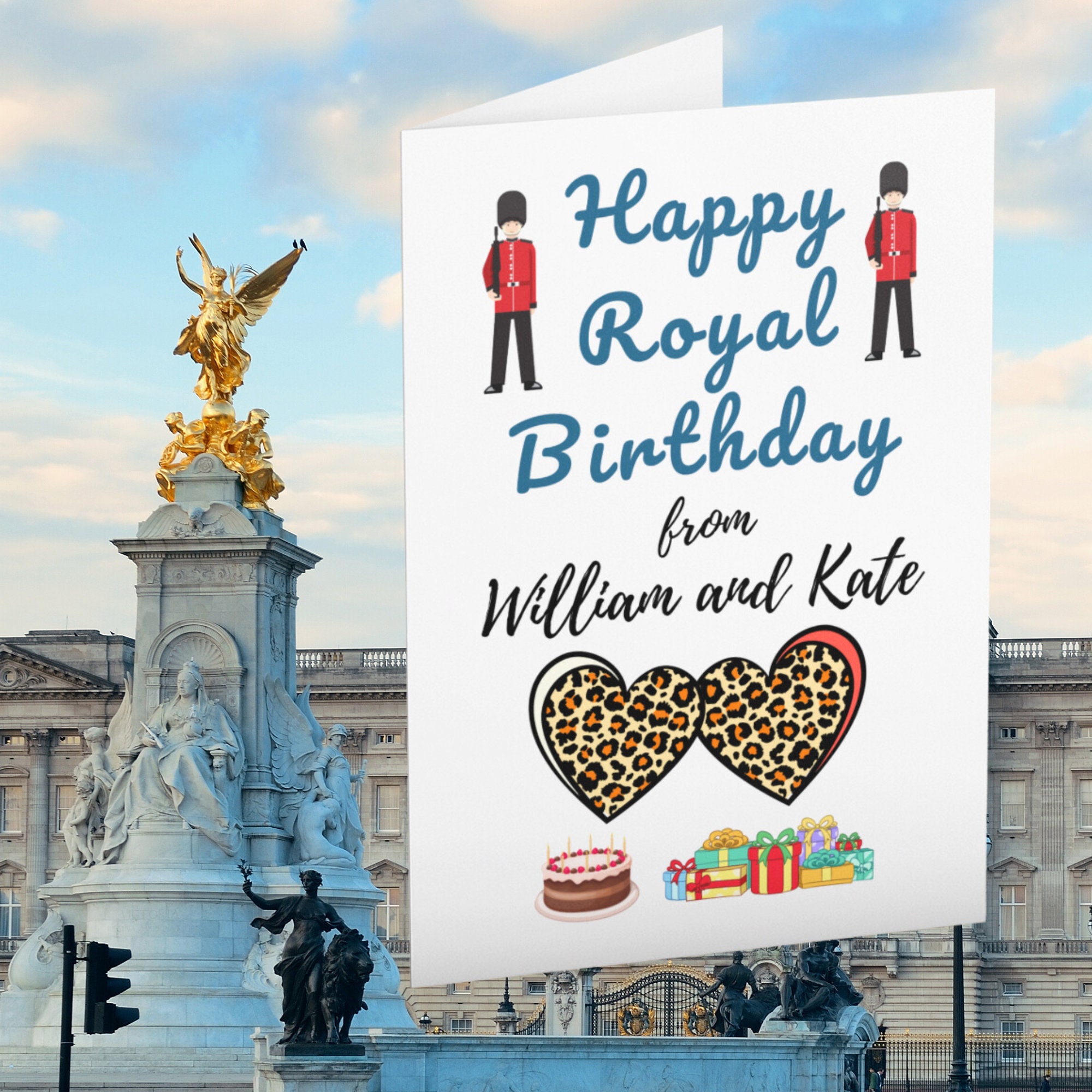 Princess Kate Birthday Card, Prince William Birthday Card, Princess ...