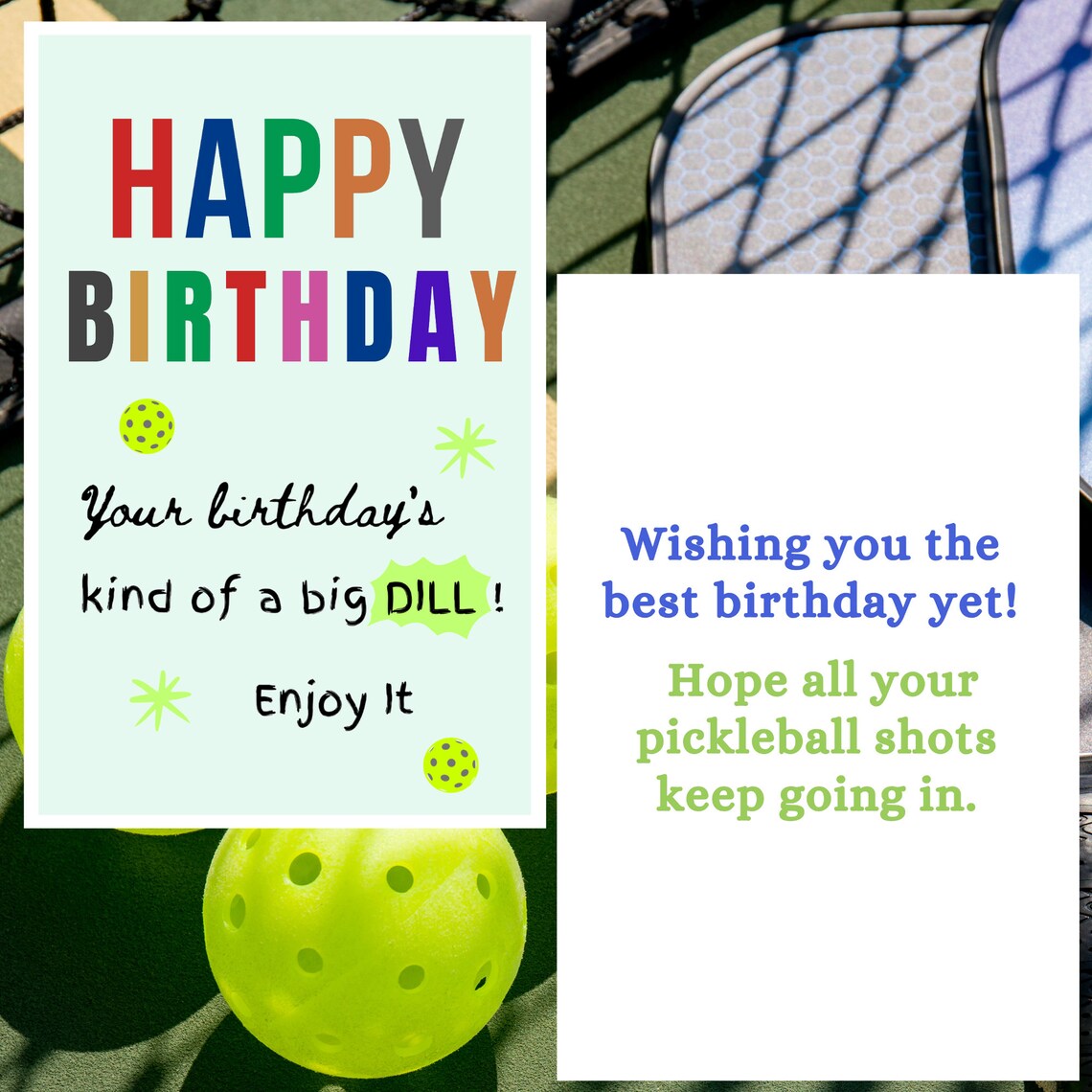 Pickleball Birthday Card Pickleball Gifts for Pickleball Gifts for Her ...
