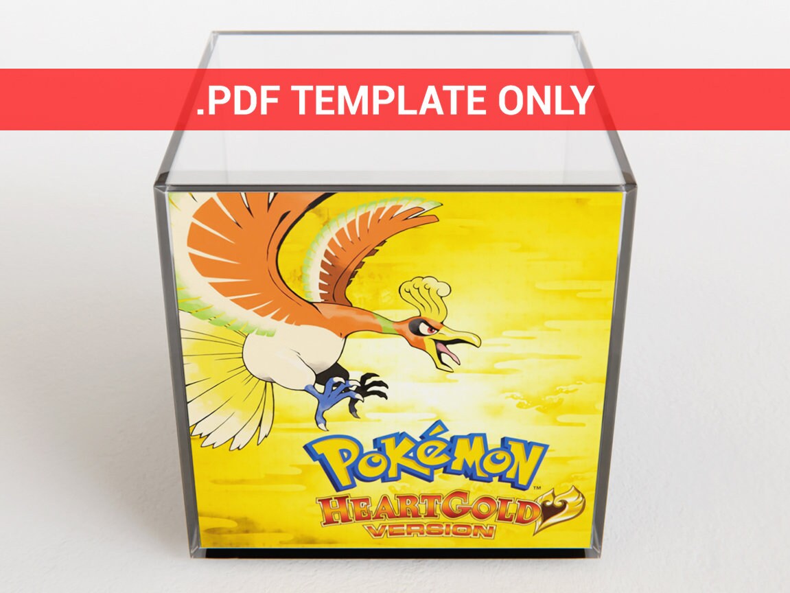 Diorama Cube PDF Template Pokémon Heartgold professor Elm's Lab NDS - Etsy