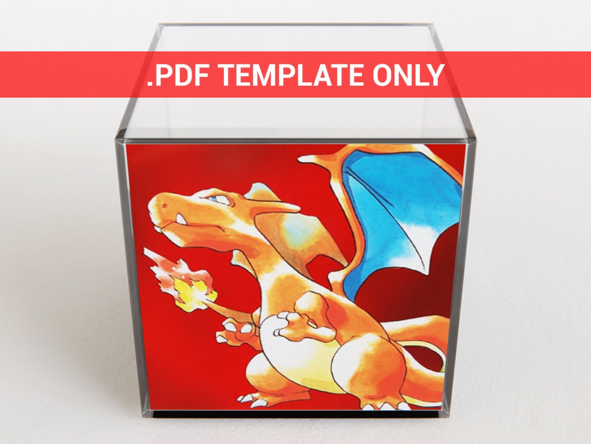Diorama Cube PDF Template Pokemon Red pallet Town - Etsy