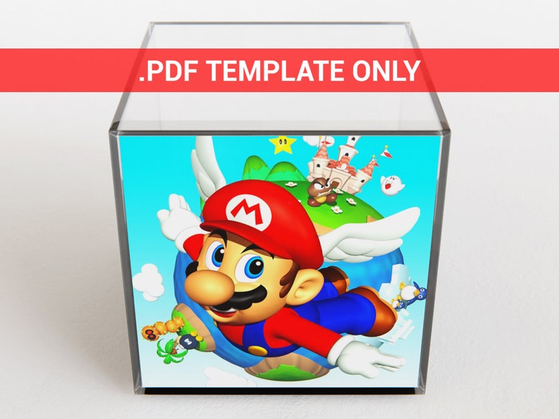 Diorama Cube PDF Template Super Mario 64 bob-omb - Etsy UK