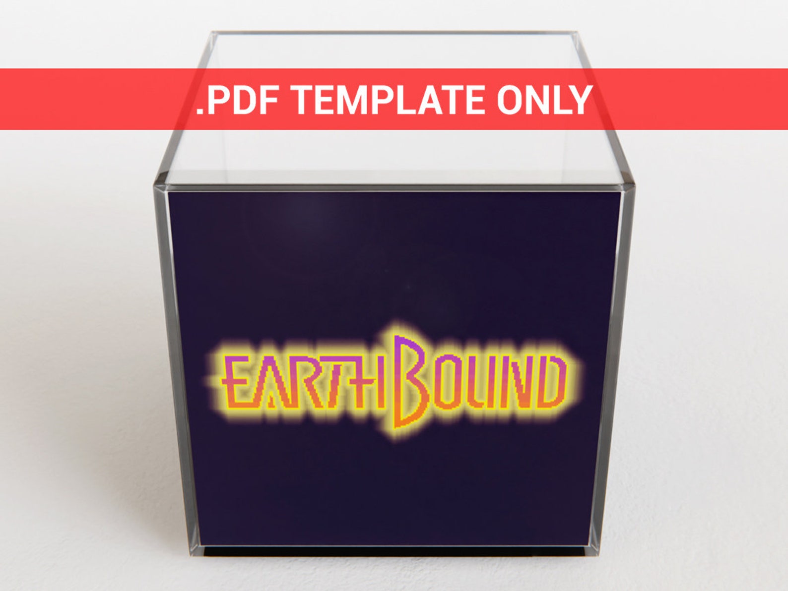Diorama Cube PDF Template Earthbound ness's House SNES - Etsy