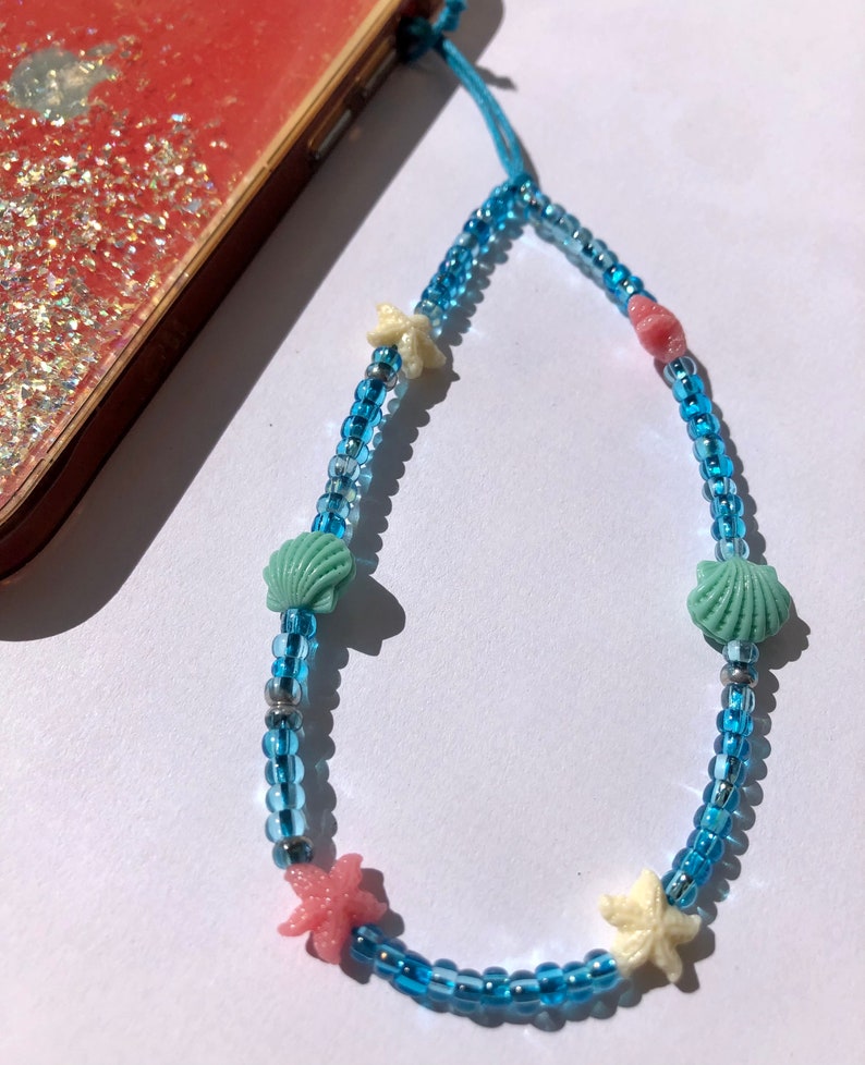 Under the Sea Phone Charm Seashells and Starfish Ocean Cell - Etsy