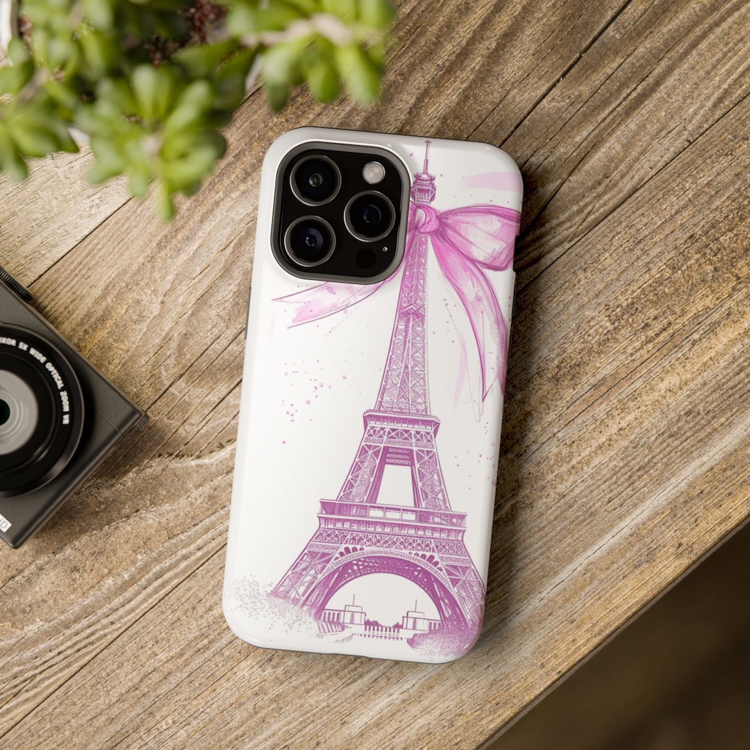 Coquette Paris Eiffel Tower Phone Case , Pink Summer Phone Case, iPhone ...
