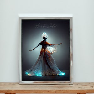 Dancing Lady Art Printable Positive Affirmation Wall Art - Etsy